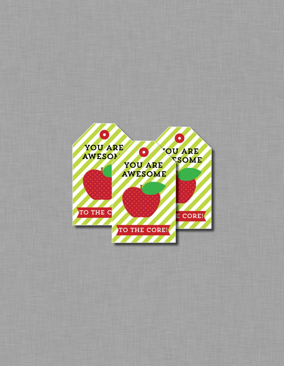 Apple Teacher Appreciation Gift Tags awesome to core Instant