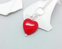 Unique red crystal heart related items | Etsy