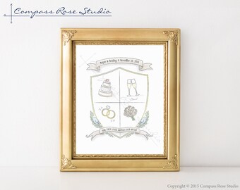 Wedding crest | Etsy