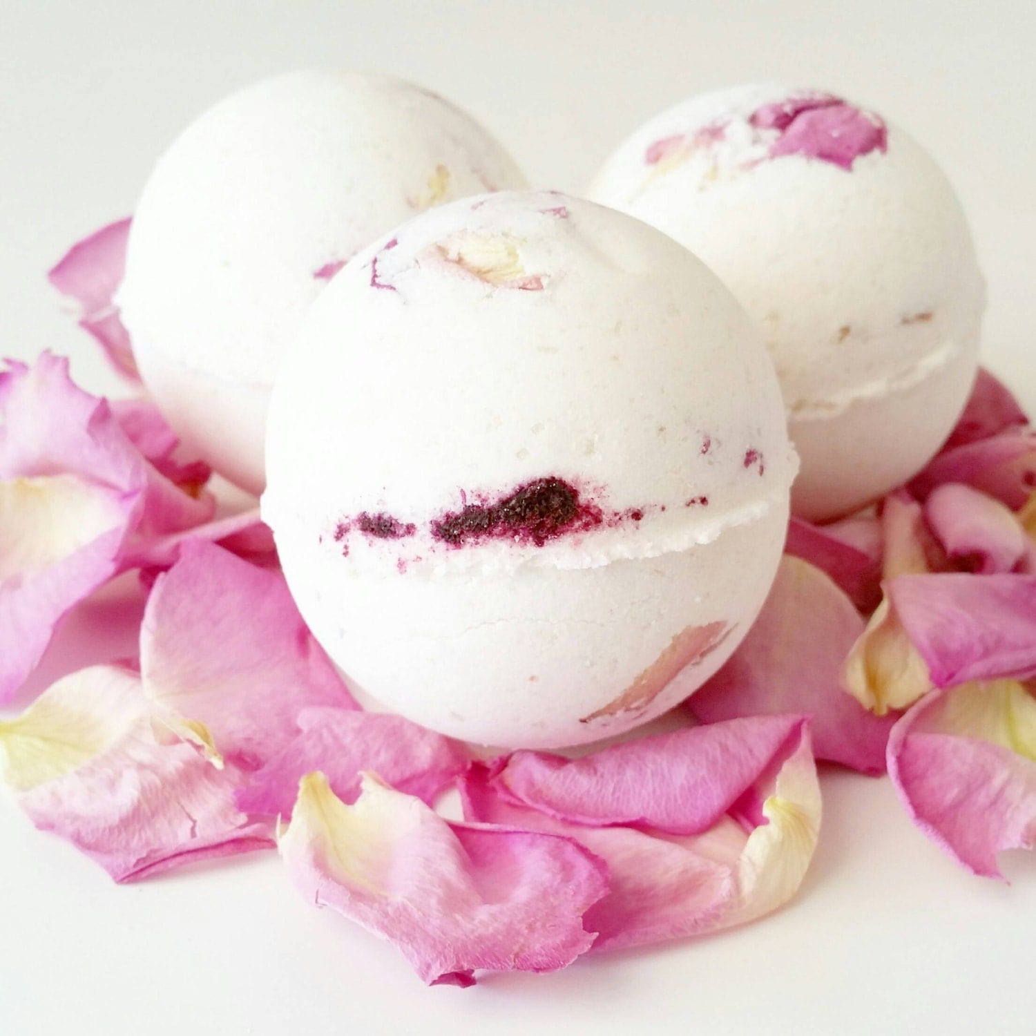 Pink Rose Bath Bomb Floral Bath Bomb Aromatherapy Gifts for