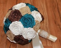 Unique burlap and teal related items | Etsy