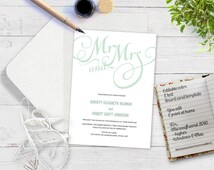 Unique mr and mrs script related items | Etsy