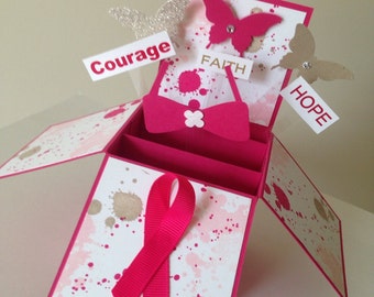 Breast cancer card | Etsy