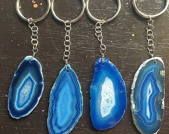 Agate keychain | Etsy
