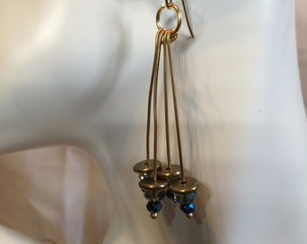 Items similar to Ornate Chinese Crystal Earrings on Etsy