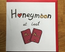 Unique honeymoon card related items | Etsy