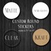 1000 1 Custom Round Stickers Custom Clear Gloss Sticker by VVIXCI