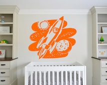 Unique space wall mural related items | Etsy