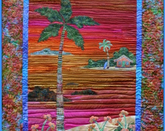 Beach quilt pattern | Etsy