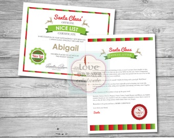 Letter from santa | Etsy