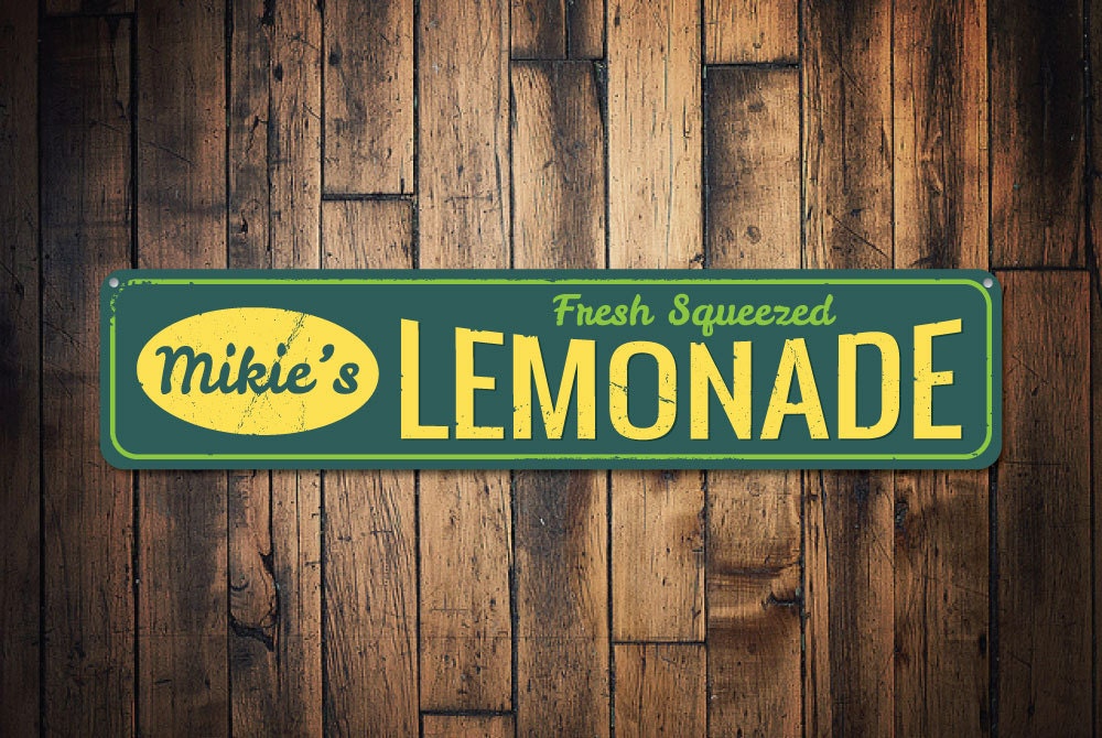 Fresh Squeezed Lemonade Sign Personalized Lemonade Stand