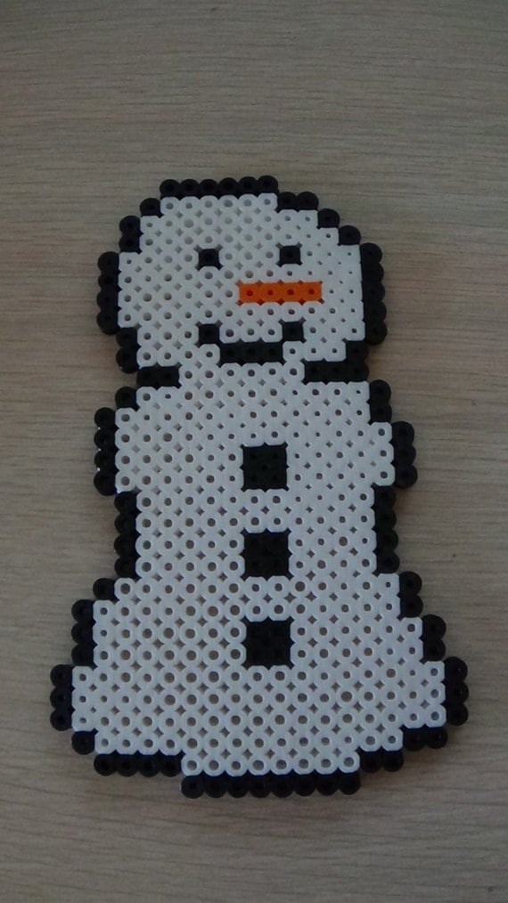 Snowman from Undertale Perler