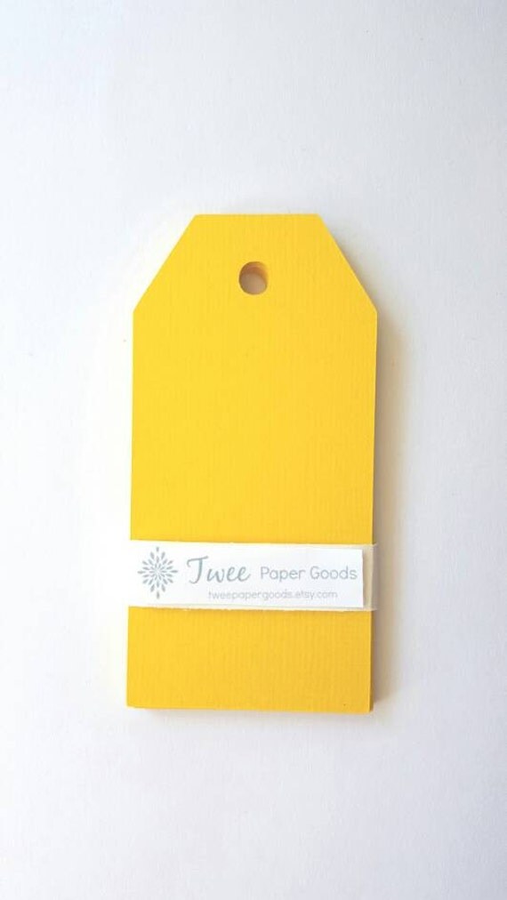Gift Tags Paper Tags parcel tags yellow color tags 12