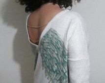 Popular items for angel wing sweater on Etsy