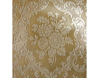 Embossed wallpaper | Etsy