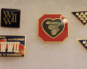 Military lapel pins | Etsy