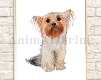 Yorkie art – Etsy
