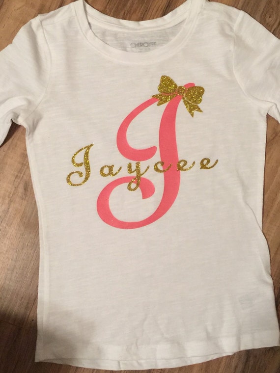 Personalized kids shirt monogrammed shirt custom kids