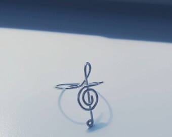 Music note ring | Etsy