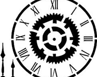 Clock stencil | Etsy