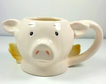 Unique pig mug related items | Etsy