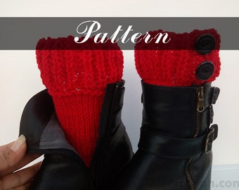 Items similar to PATTERN - 2 in 1 Boot Toppers - Knitted - DIY on Etsy