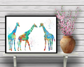Giraffe painting | Etsy