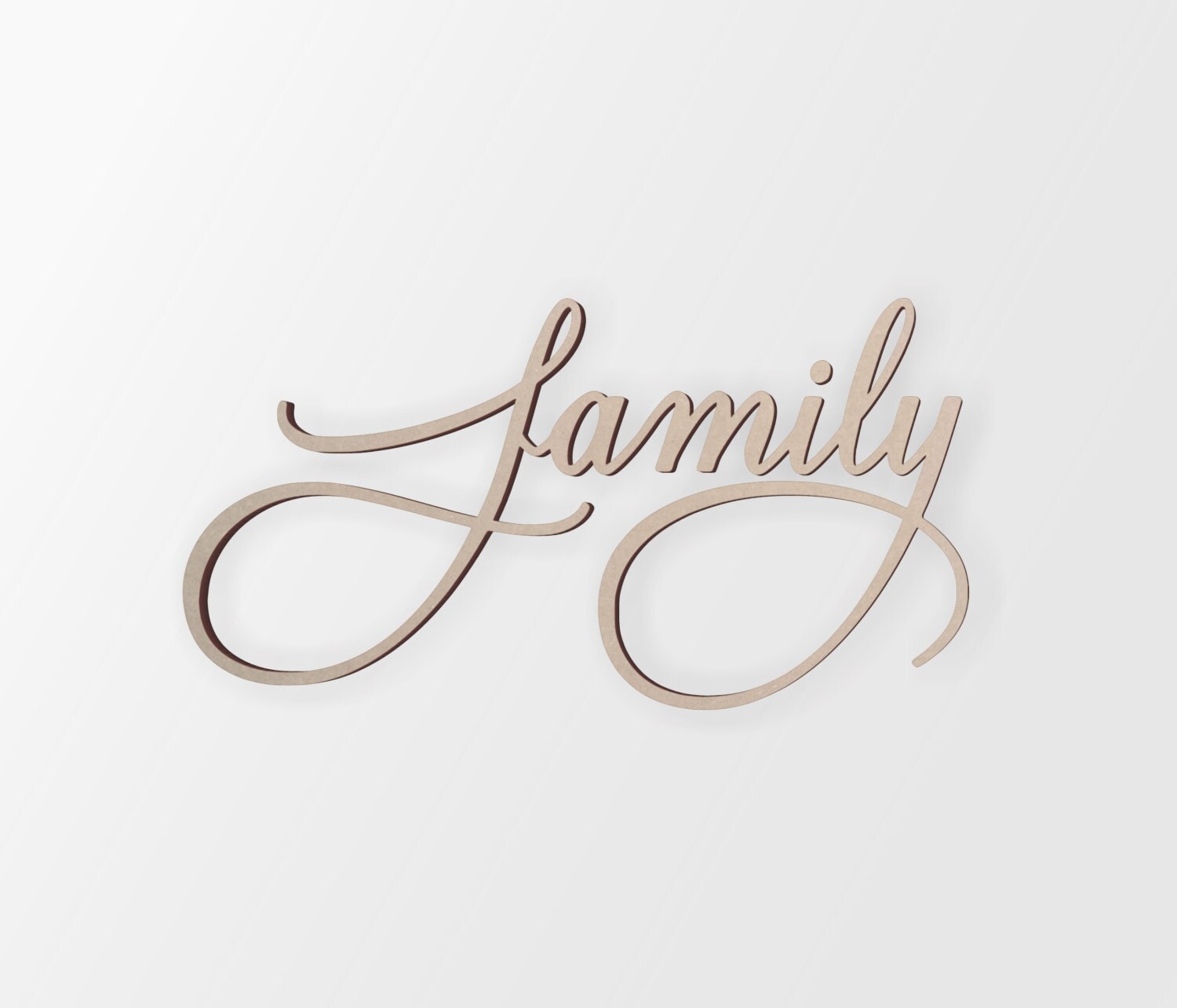 FAMILY Wall Decor Word Cutout Home Decor Unfinished and