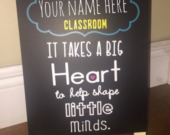 Teacher chalkboard | Etsy