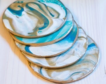 Gold coasters | Etsy