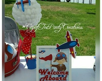 Airplane centerpiece | Etsy