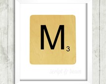 Unique wall scrabble board related items | Etsy