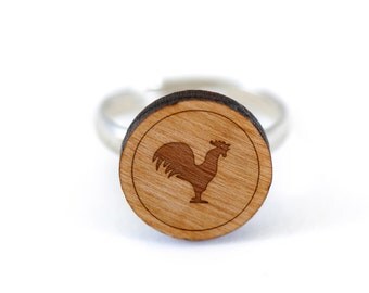 Rooster ring | Etsy
