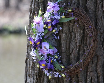 Iris wreath | Etsy