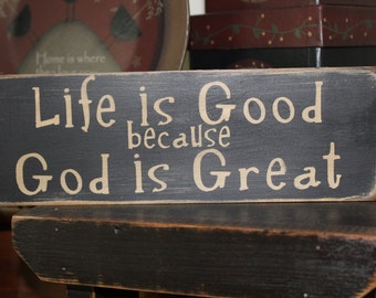 God is good sign | Etsy