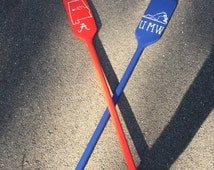 Unique painted oars related items | Etsy