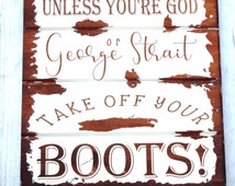 Unique george strait sign related items | Etsy