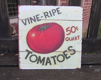 Tomato sign | Etsy