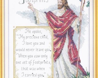 Jesus cross stitch | Etsy