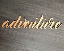 Unique laser cut words related items | Etsy