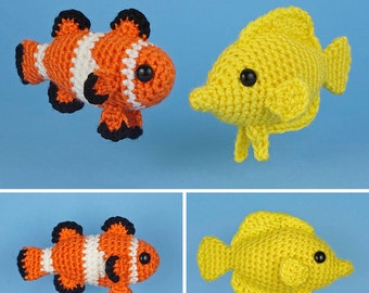 Yellow Tang Fish Crochet Pattern Tang Fish Amigurumi Pattern