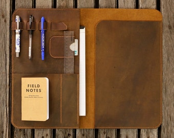 Leather writing case | Etsy