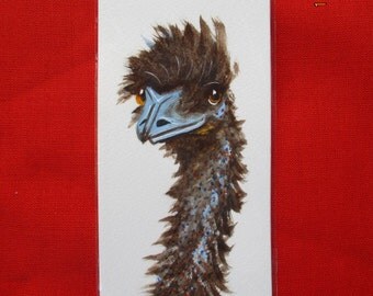 Items similar to Original Hand Painted Bookmark featuring Poppies and ...