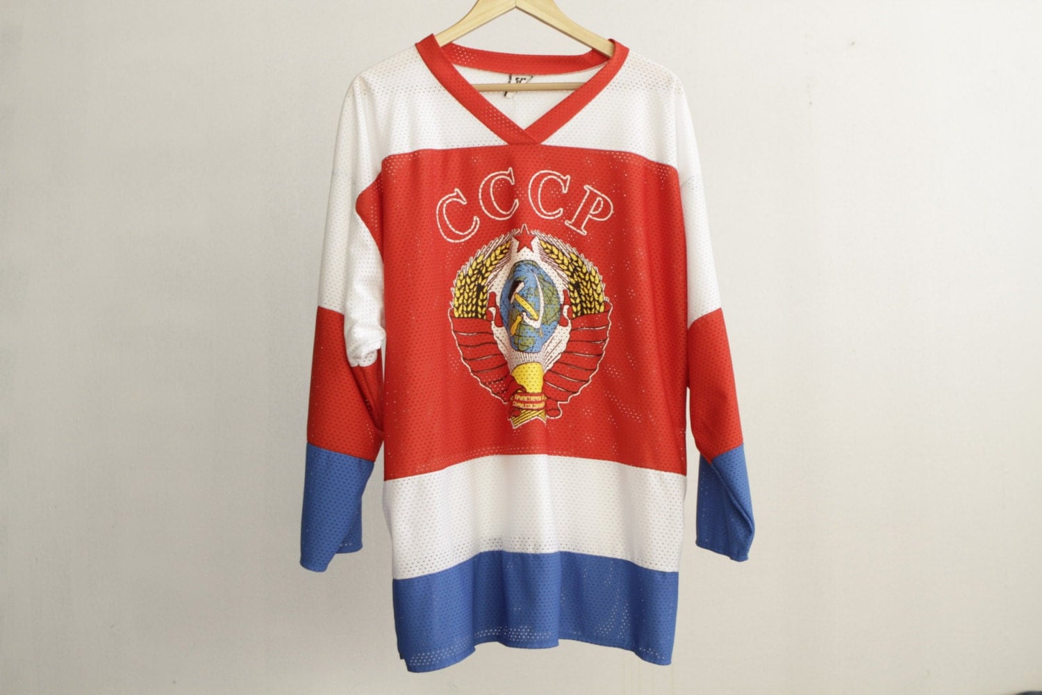 vintage CCCP soviet union HOCKEY jersey number 71 by CairoVintage