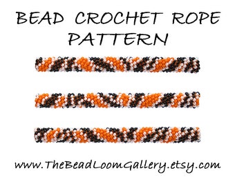 Bead Crochet Rope PATTERN PDF File Tutorial Climbing Roses