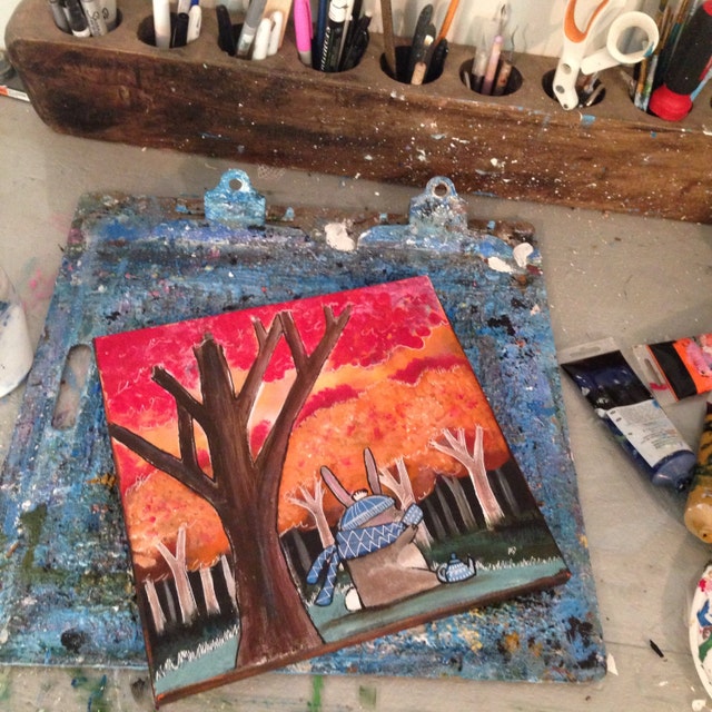 Childrens Art Whimsical Art Storybook Art Nursery by andralynn