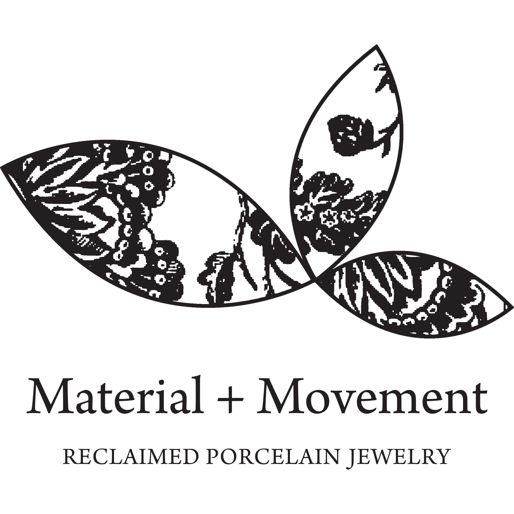 Reclaimed Porcelain Jewelry Handmade in by materialandmovement