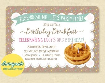 Breakfast invitation | Etsy