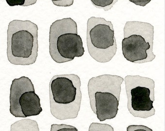 Original Abstract Painting Modern Art gouache and by NikkiGalapon