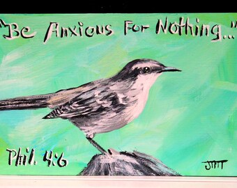 Mockingbird painting | Etsy